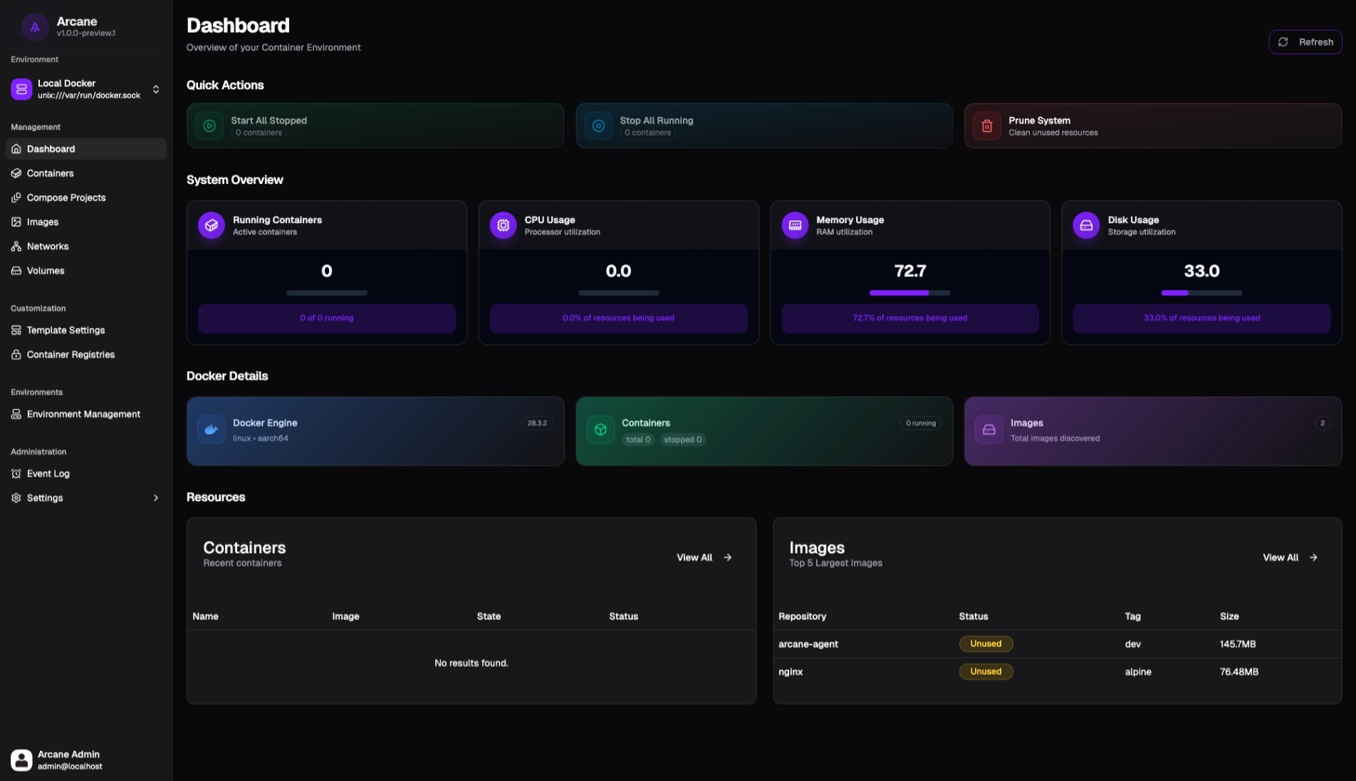 Arcane: The Modern, Self-Hosted Docker Management UI for Everyone - addROM