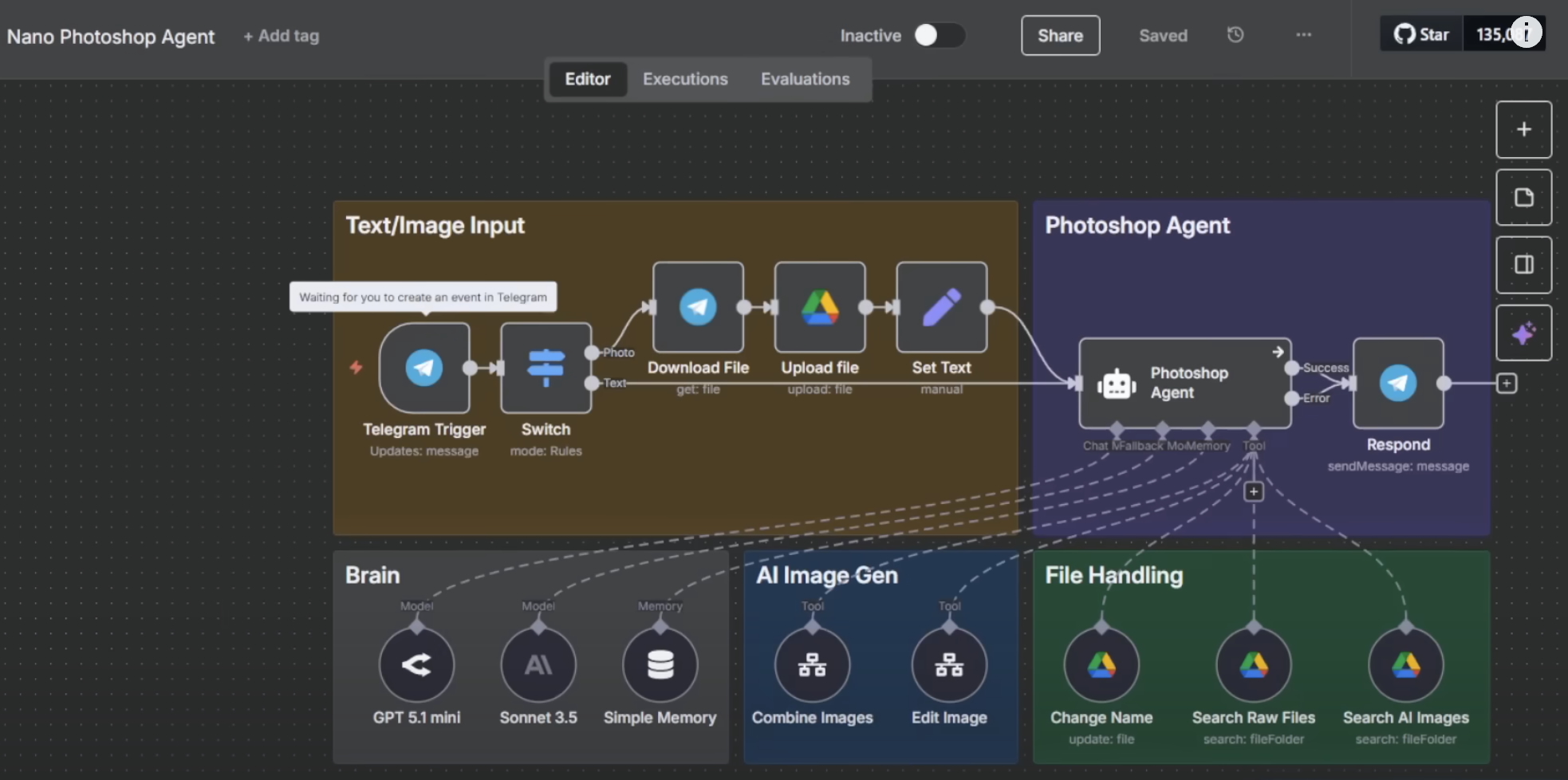 Building a No-Code n8n Photoshop AI Agent with Nano Banana - addROM